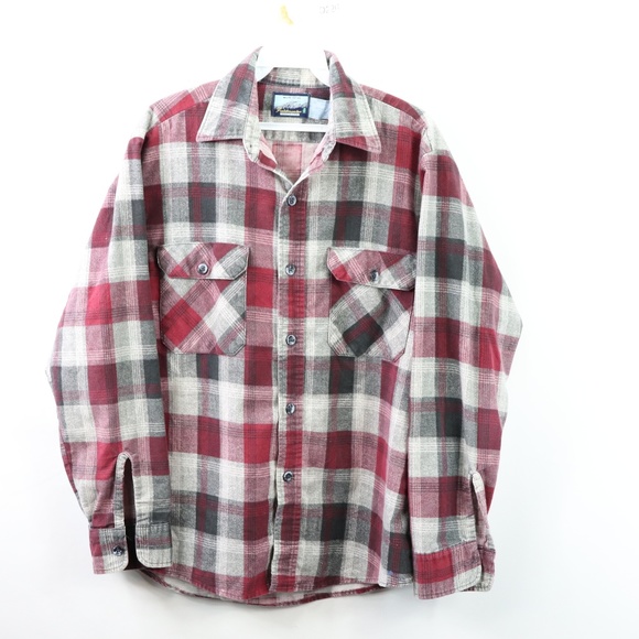 Field & Stream | Shirts | 8s Field Stream Mens Medium Plaid Shirt Red ...